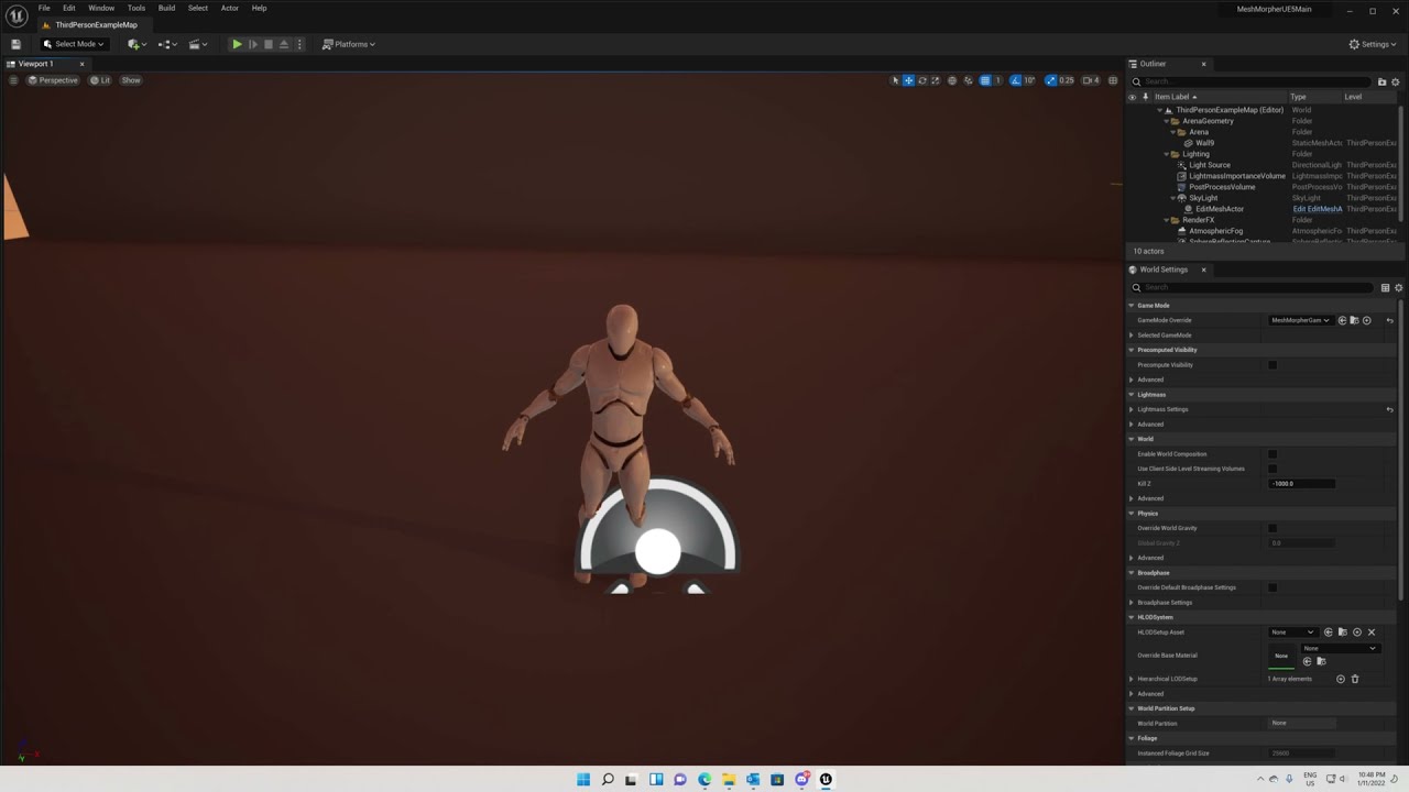 Mesh Morpher for UE5 - Some WIP stuff - YouTube