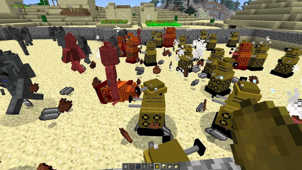 Minecraft - Daleks vs Cybermen - Dalek Mod - YouTube