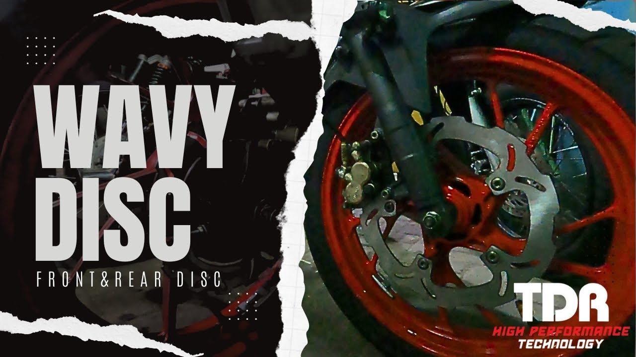 Cakram Wavy Disc TDR | Depan & Belakang | CB150R V2 | Upgrade ...