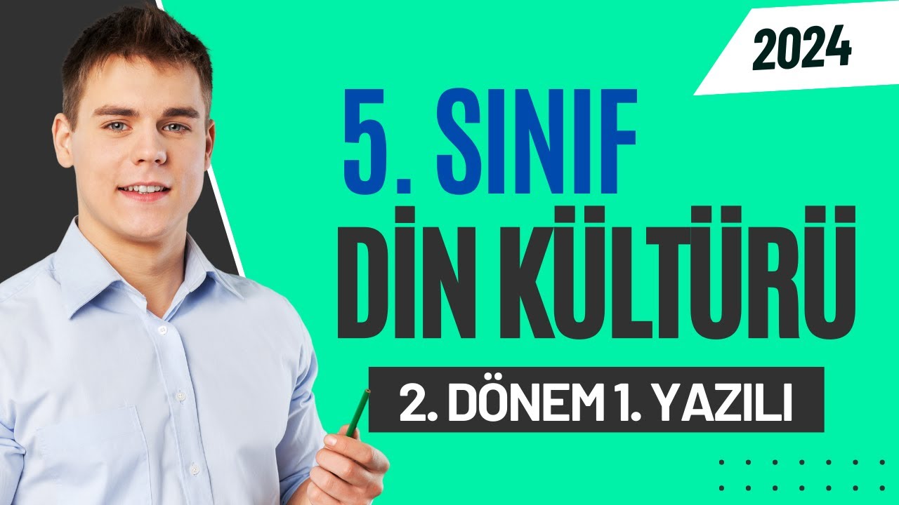 5. Sınıf Din Kültürü 2. Dönem 1. Yazılı Örnek Senaryo 1 MEB Açık Uçlu ...