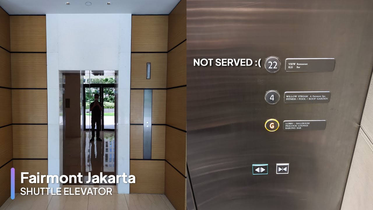 Mitsubishi Shuttle Elevators - Fairmont Jakarta - YouTube