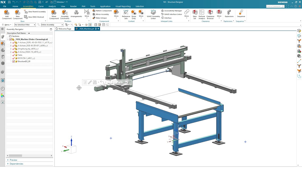 NX Structure Designer - Rámové konstrukce - YouTube