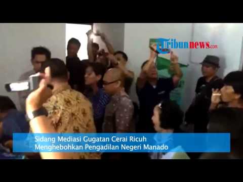 Sidang Mediasi Gugatan Cerai Ricuh, Hebohkan Pengadilan Negeri Manado