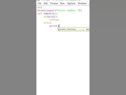 table using recursion in python - YouTube