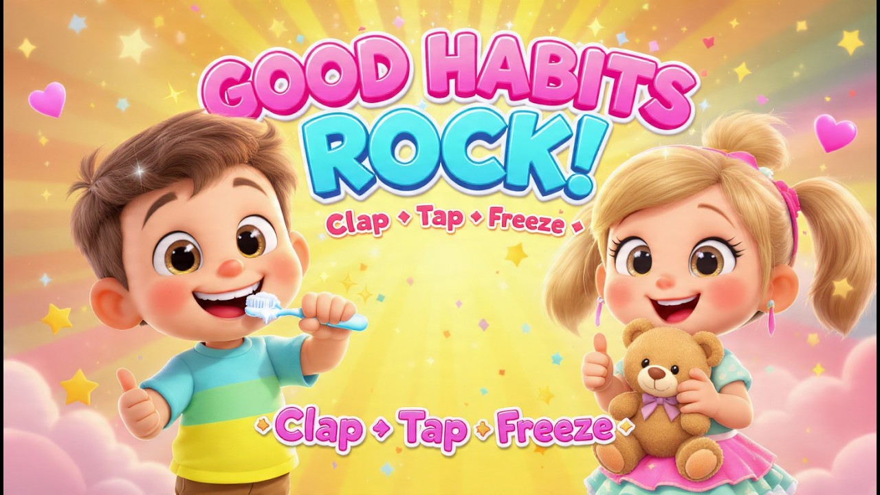 GOOD HABITS ROCK! 🎉 | Morning Routine & Healthy Habits Song for Kids ...