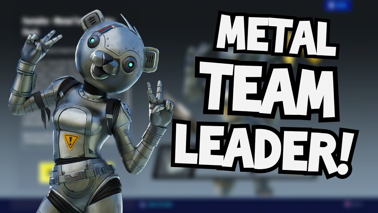 New Metal Team Leader skin and pack gameplay in Fortnite! - YouTube