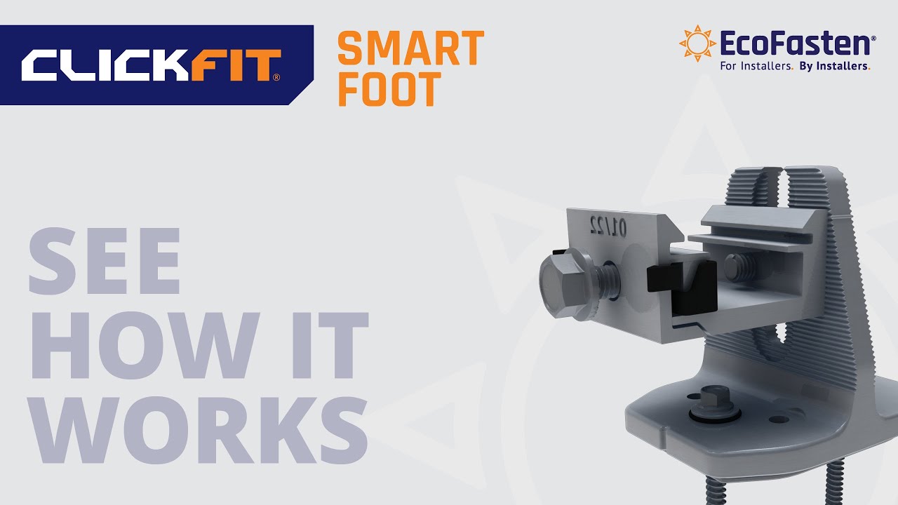 ClickFit Smart Foot: See how the rail-based, flashing-free solar ...