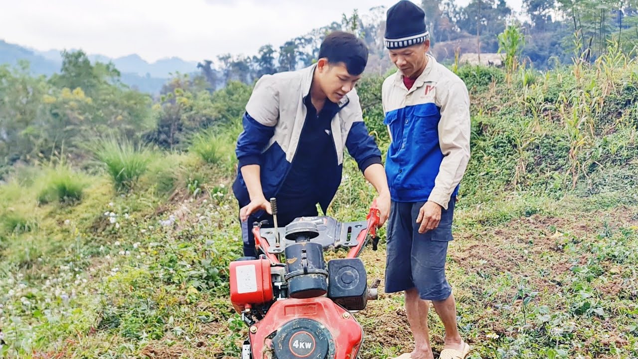 Dad gave us a tractor-he taught Nam how to operate the machine-boundless happiness|Leaving the ...