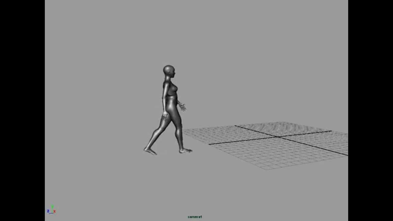 Motion Capture Female Walk - YouTube