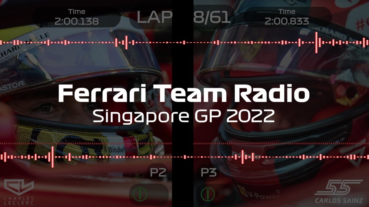 Singapore GP 2022 - Ferrari Team Radio - YouTube