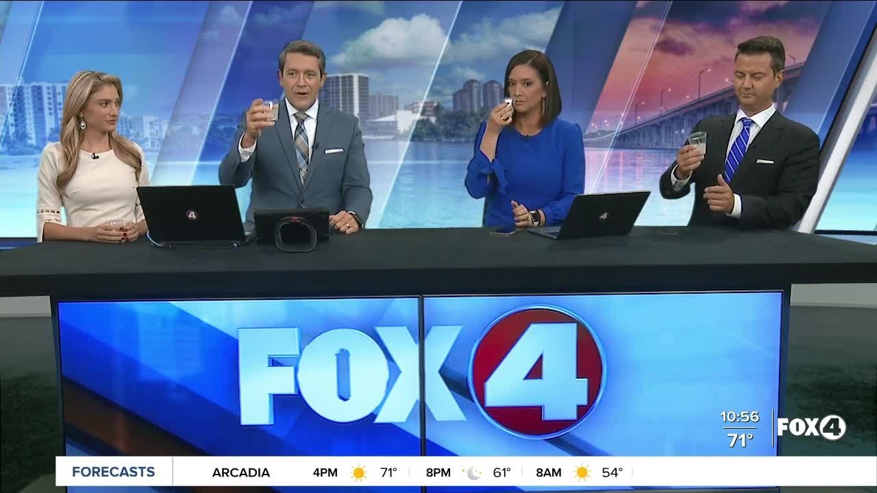 Fox 4 morning crew samples gingerbread flavored soda - YouTube