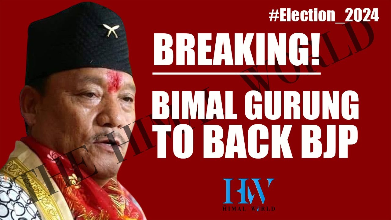 BREAKING! Bimal Gurung announces support to BJP, finally - YouTube
