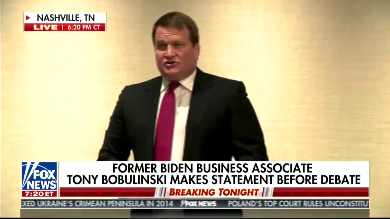 Bobulinski Details Business W/ Bidens, Joe Was “Plainly Familiar” With ...