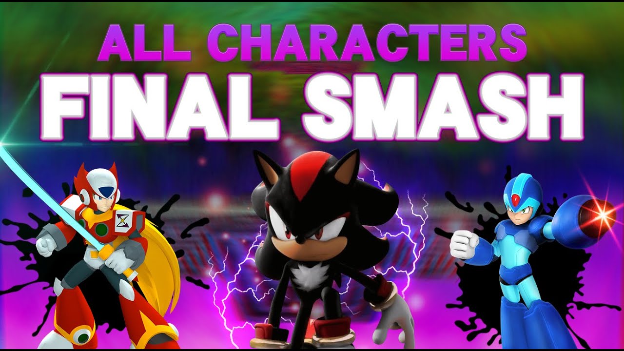 Marvel & Capcom vs Super Smash Bros ALL CHARACTERS FINAL SMASH | Super ...