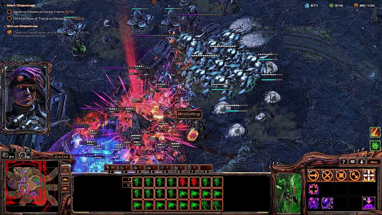 SC2 Nexus Co-Op Oblivion Express Overmind Solo GamePlay - YouTube