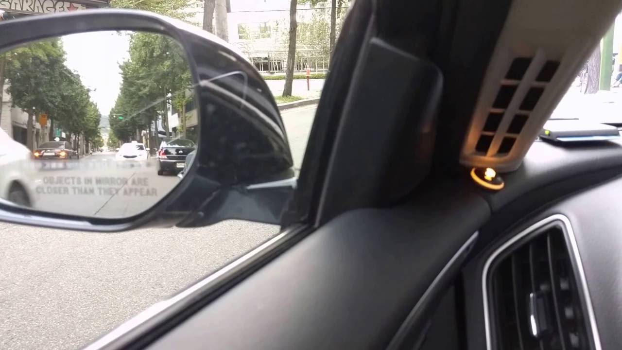 Microwave Radar Blind Spot Detection System for Infiniti Q50 - YouTube