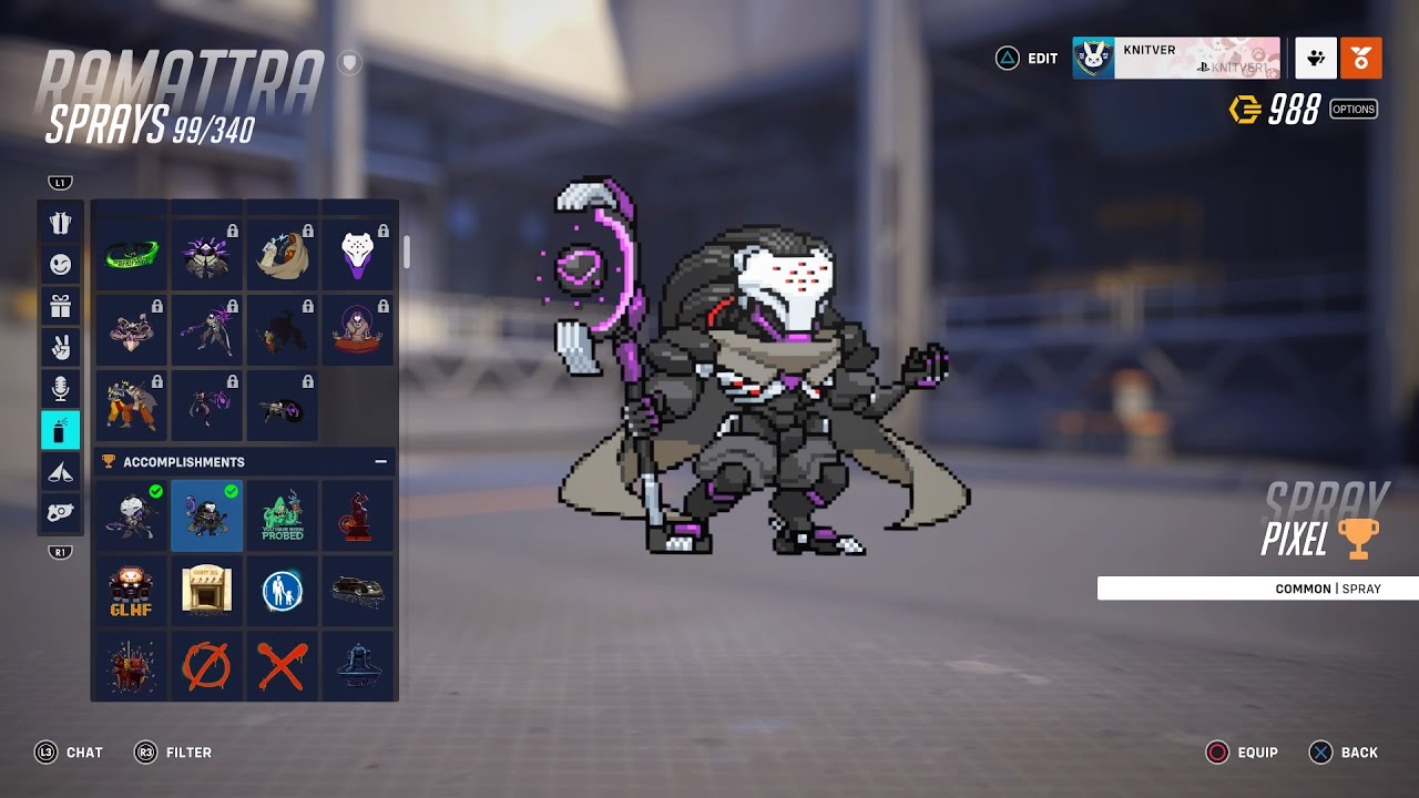 Overwatch 2 How To Unlock Ramattra Pixel Spray & Cute Spray - YouTube