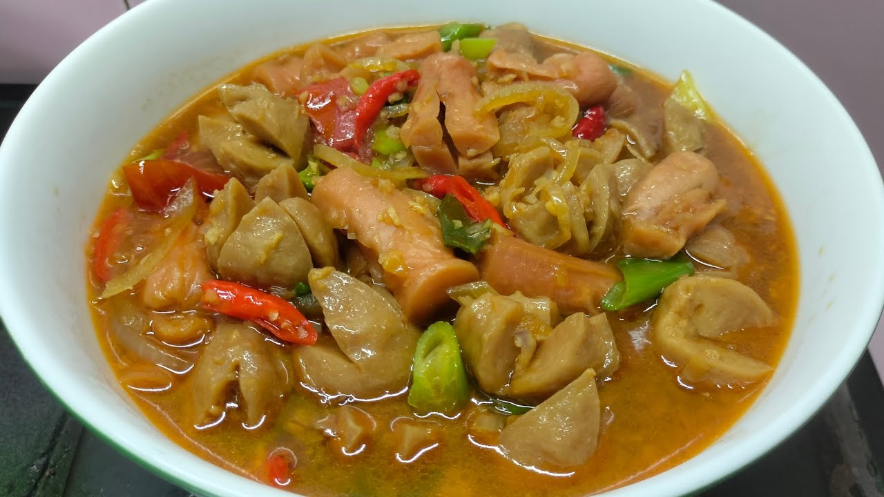 MENU PALING SIMPEL DIPAGI HARI // BAKSO SOSIS SAOS TIRAM - YouTube