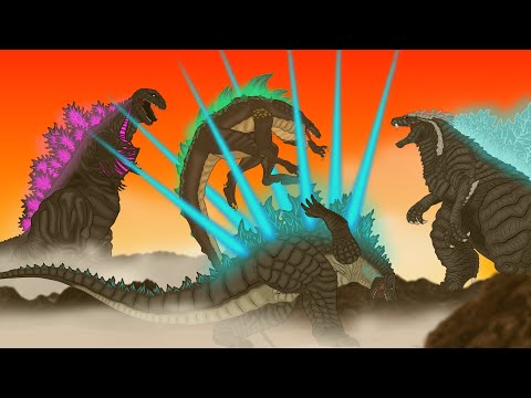Godzilla Legendary vs Zilla Jr vs Ultima vs Shin Godzilla |  EPIC BATTLE! (Special for 700K subs) P1