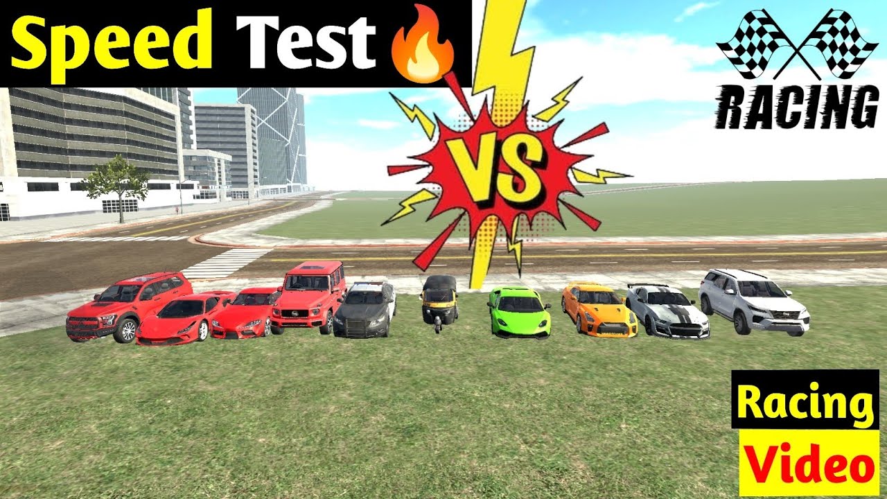 Top 10 Cars Speed Test 🔥 In Indian Bike Driving 3D।। Game On With Apon ...