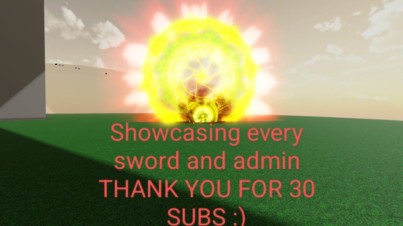 Showcasing every sword and admin in Mythical Streak World thank you for ...