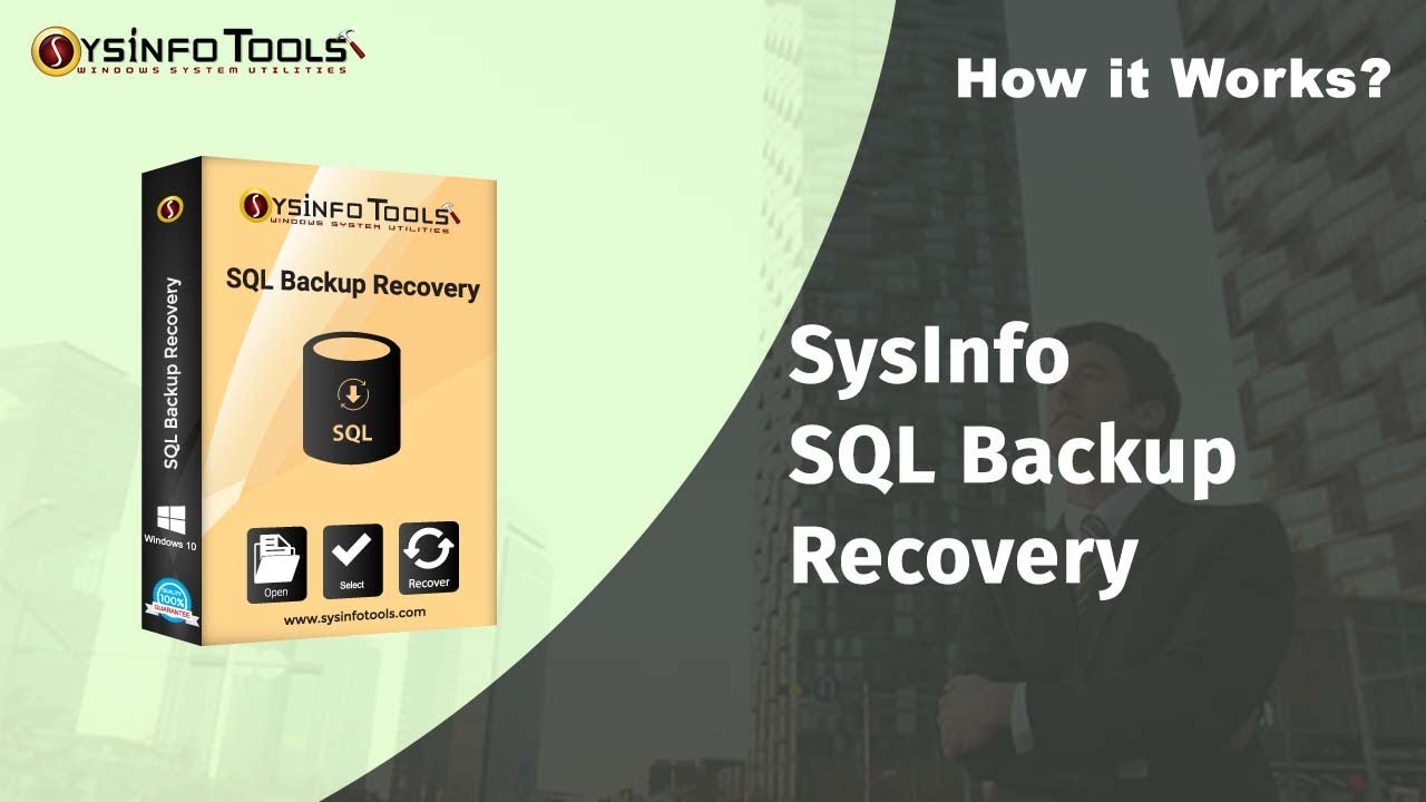 How To Restore Data Mdfldf From Sql Bak File Using Sql Backup Recovery Youtube