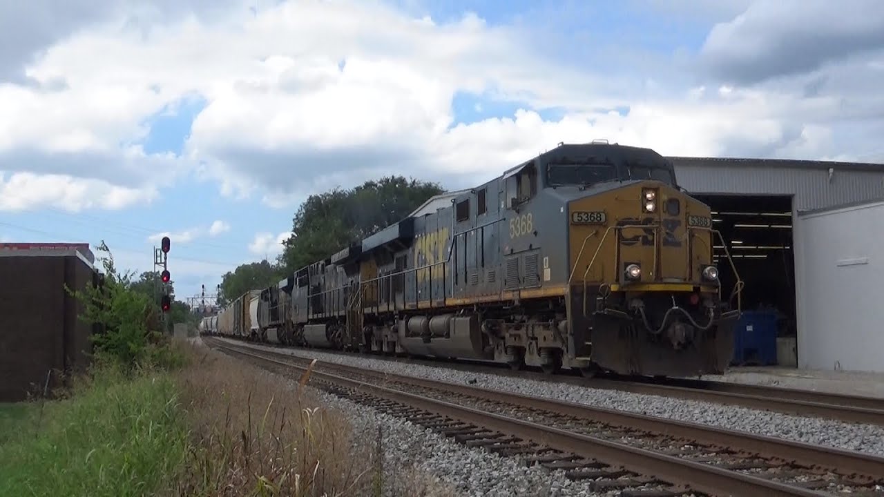 CSX ES40DC 5368 Leads Manifest M534-27 on 7/28/22 - YouTube