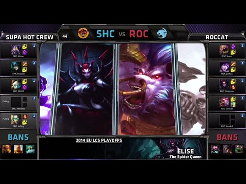 SUPA HOT CREW vs ROCCAT | Game 1 Quarter Finals S4 EU LCS Summer 2014 ...