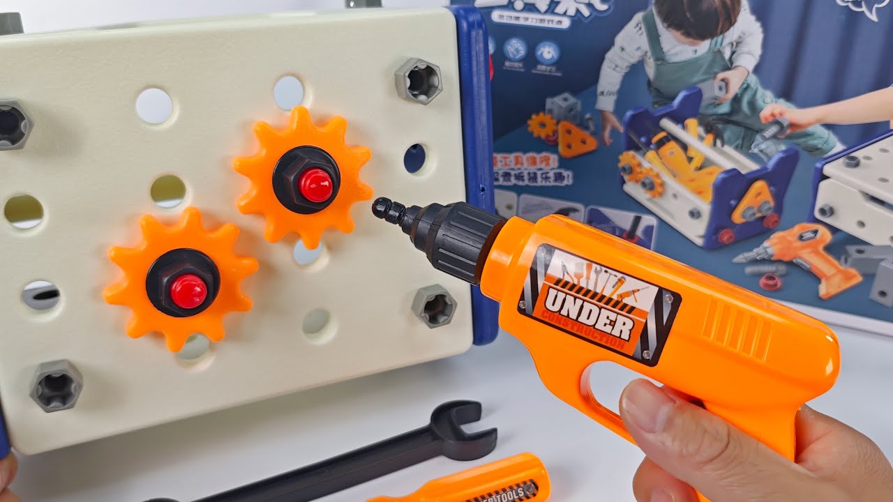 [Immersive ASMR] Construction Tool Building Set Unboxing | Satisfying ...