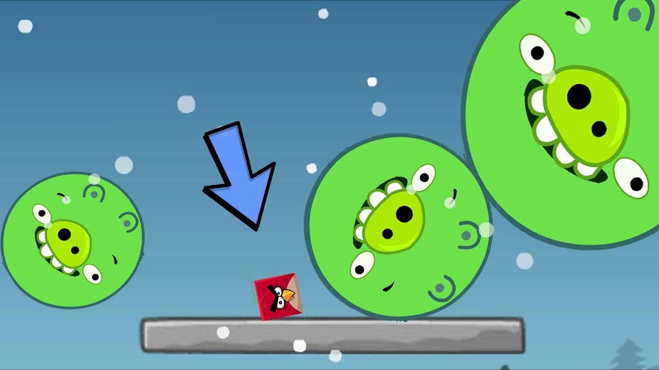 Angry Birds Kick Out Green Pigs - SMALLEST RED KICK OUT ALL GIANT ...