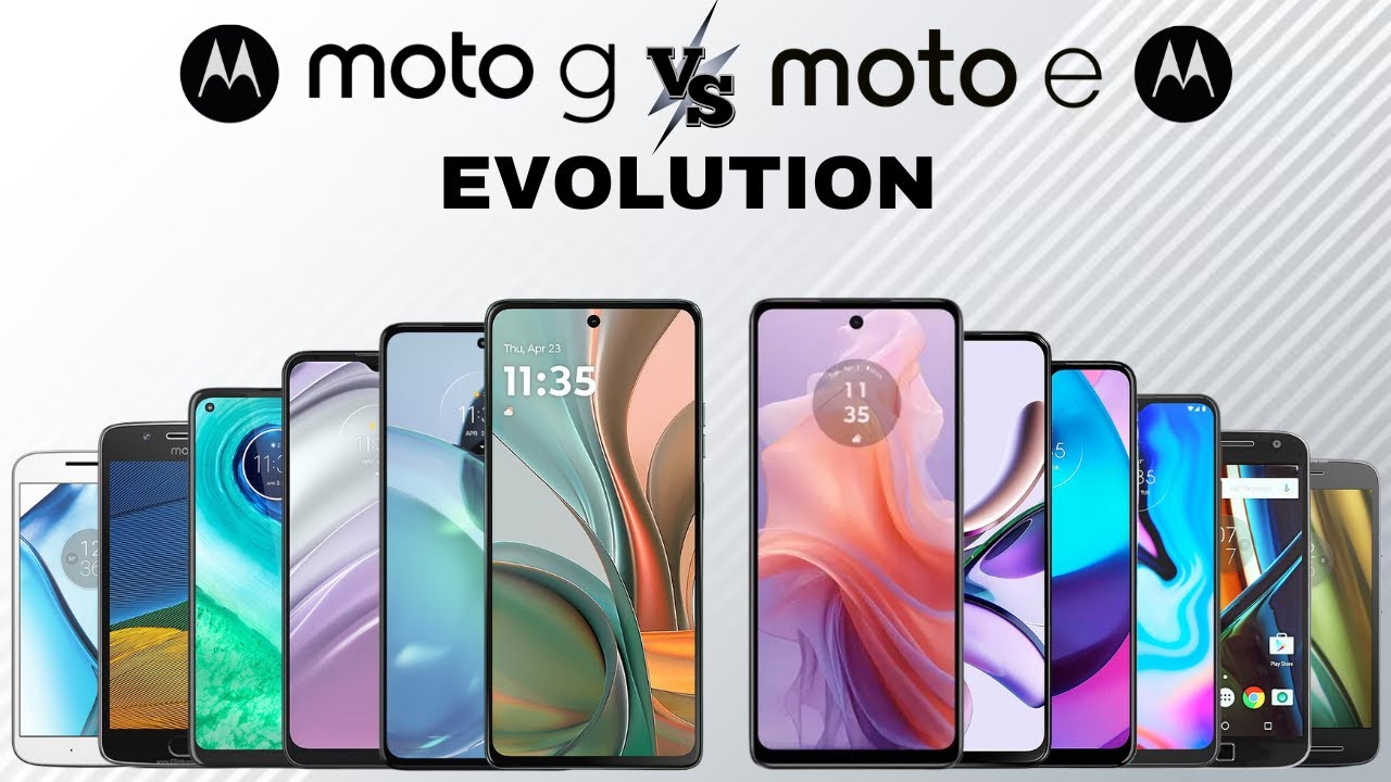 Evolution Of Motorola Moto G Series vs Motrola Moto E Series - YouTube
