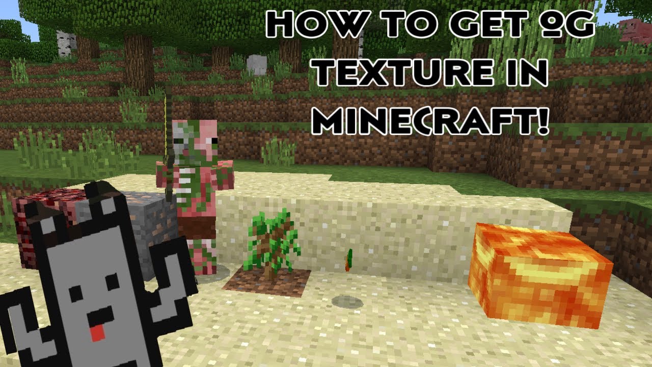 How to get OG texture in MINECRAFT!! Tutorial! (Easy!) - YouTube