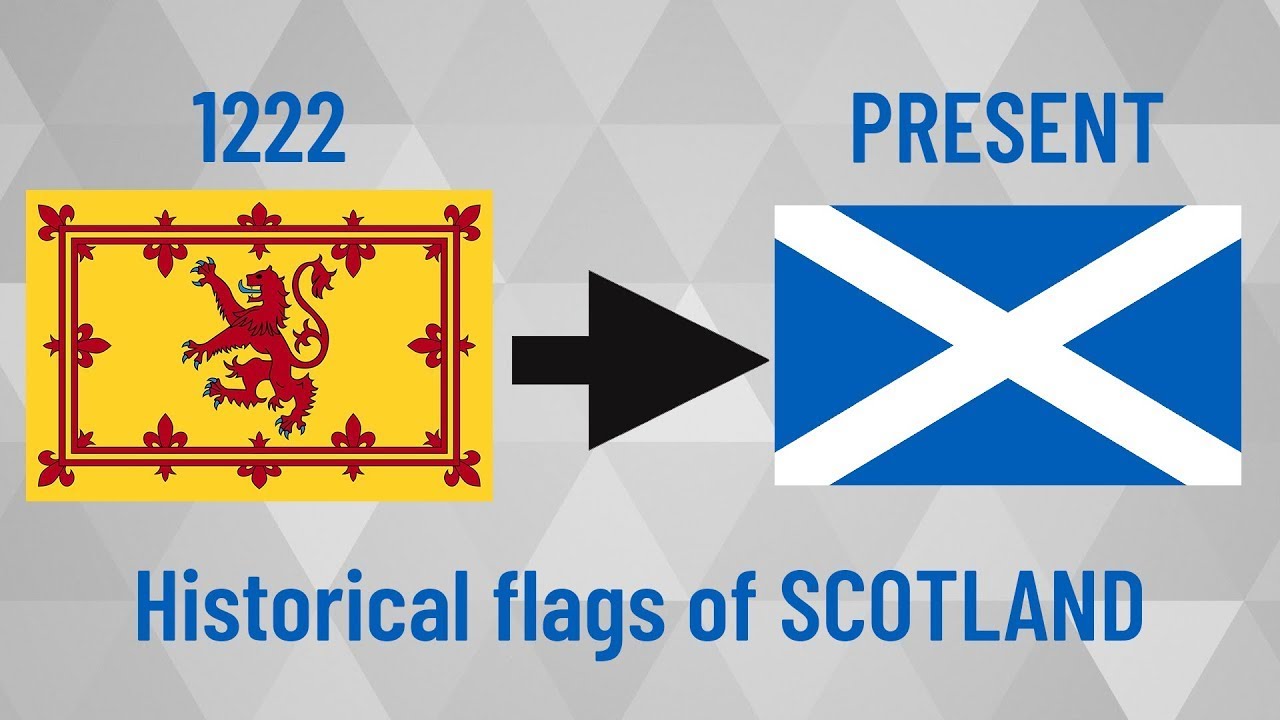 Historical flags of Scotland - YouTube