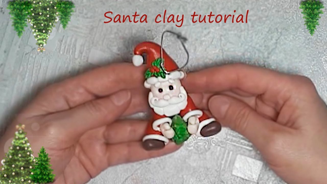 Santa Claus. How to make Santa Claus out of plasticine, clay or mastic ...