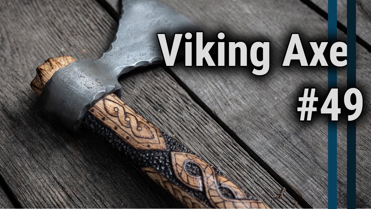 Custom Wood Carved Viking Axe - Highlights Reel - YouTube