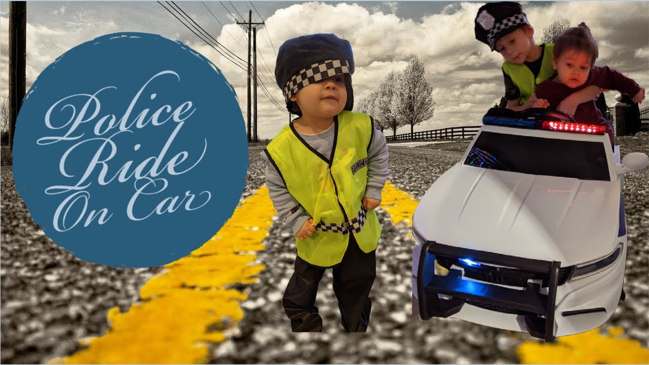 Police Power Wheels Ride on childs car review from RiiRoo - YouTube
