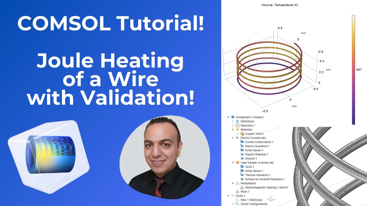 COMSOL Tutorial: Joule Heating | Coupling Electric Currents and Heat ...