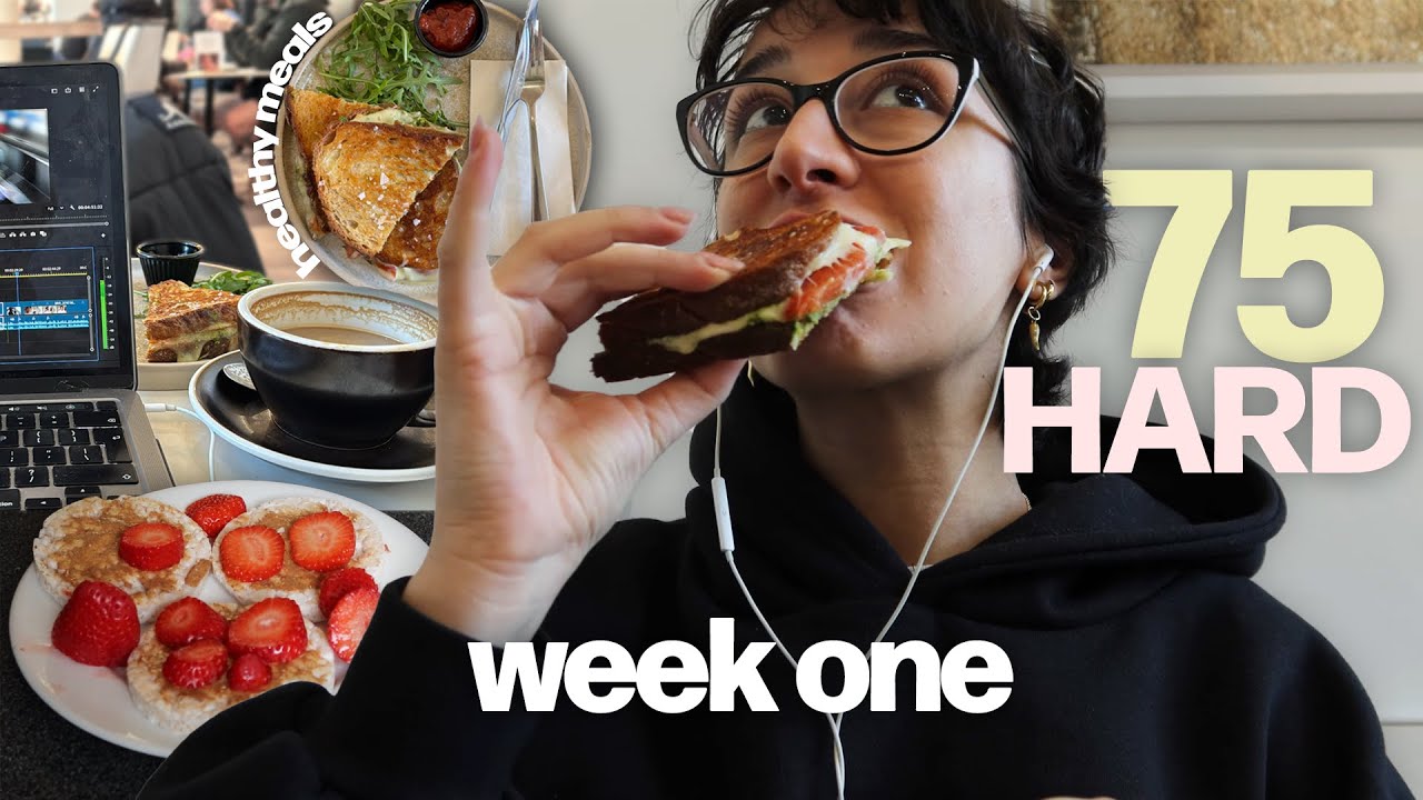 75 hard challenge week 1 | meals, productivity, healthy habits and ...