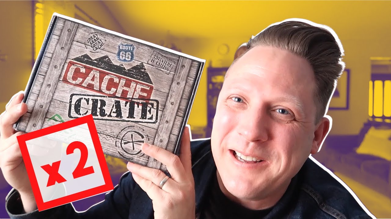 MEGA DOUBLE GEOCACHING UNBOXING! (Cache Crate) - YouTube