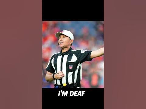IM BLIND IM DEAF I WANNA BE A REF #football #nfl #shorts - YouTube