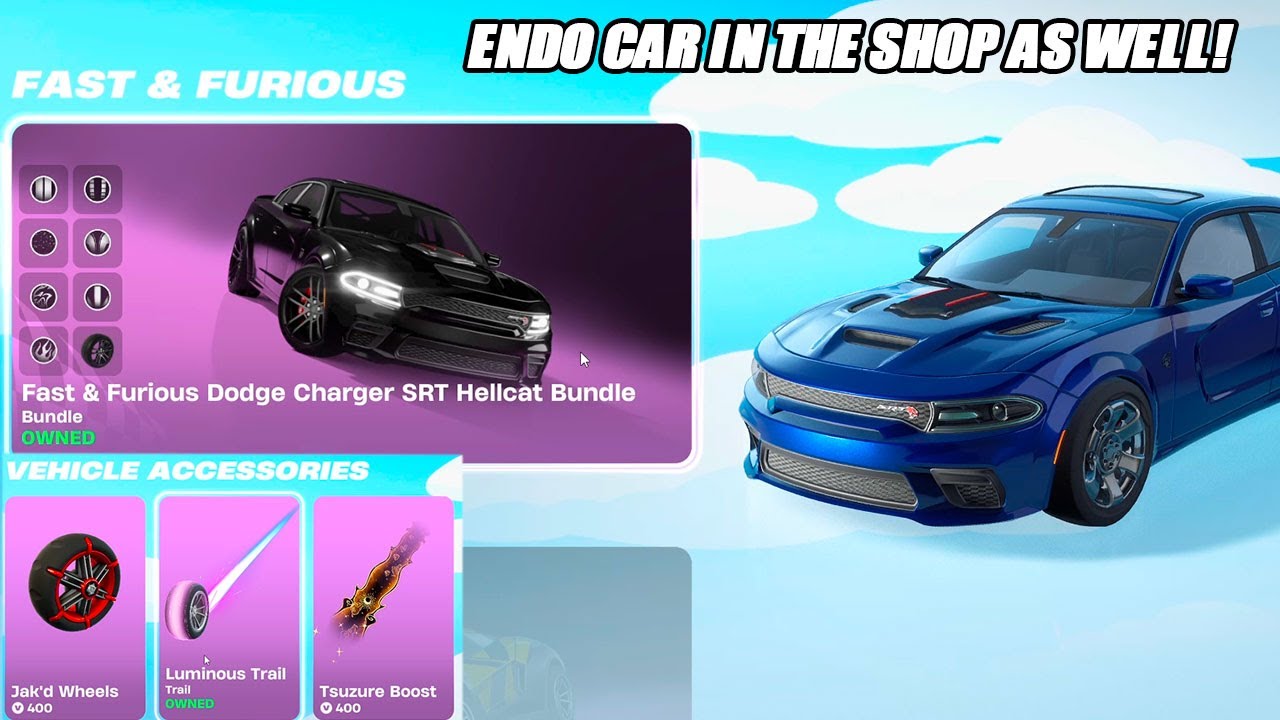 Fast & Furious Dodge Charger SRT Hellcat Back In The Fortnite Item Shop ...