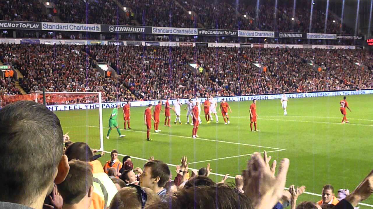 Liverpool V Hearts - 30th of August 2012 (HEARTS GOAL & CELEBRATION ...