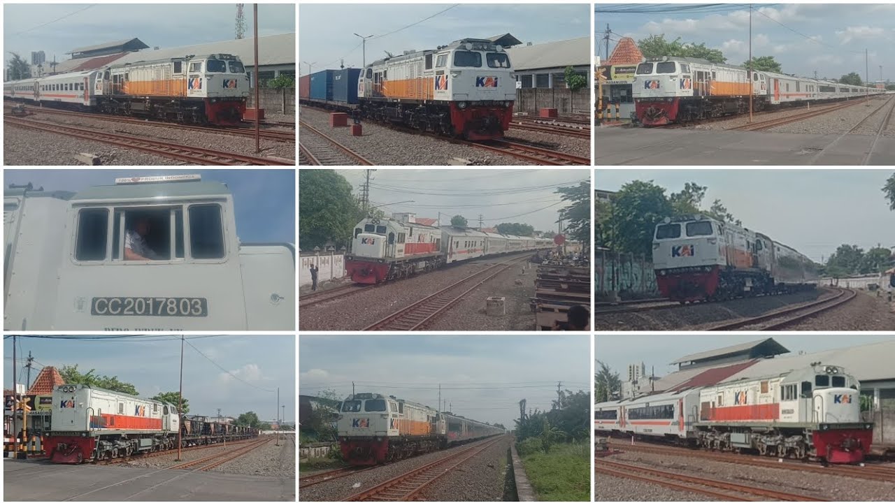 DAPAT MOMENT KLB BALLAST, kompilasi kereta api di daop 4 semarang - YouTube