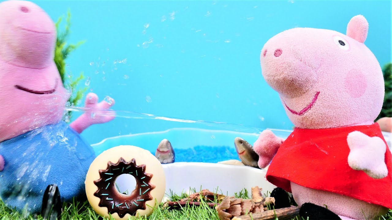 Peppa Pig çizgi filmi. Peppa ve George piknikte kayboluyorlar. Eğitici ...