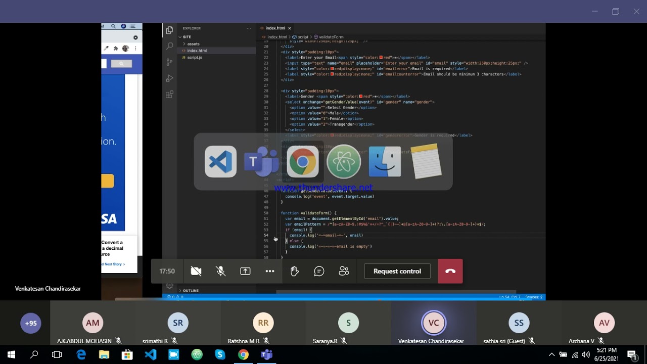 JavaScript form validation in Tamil - part 3 - YouTube