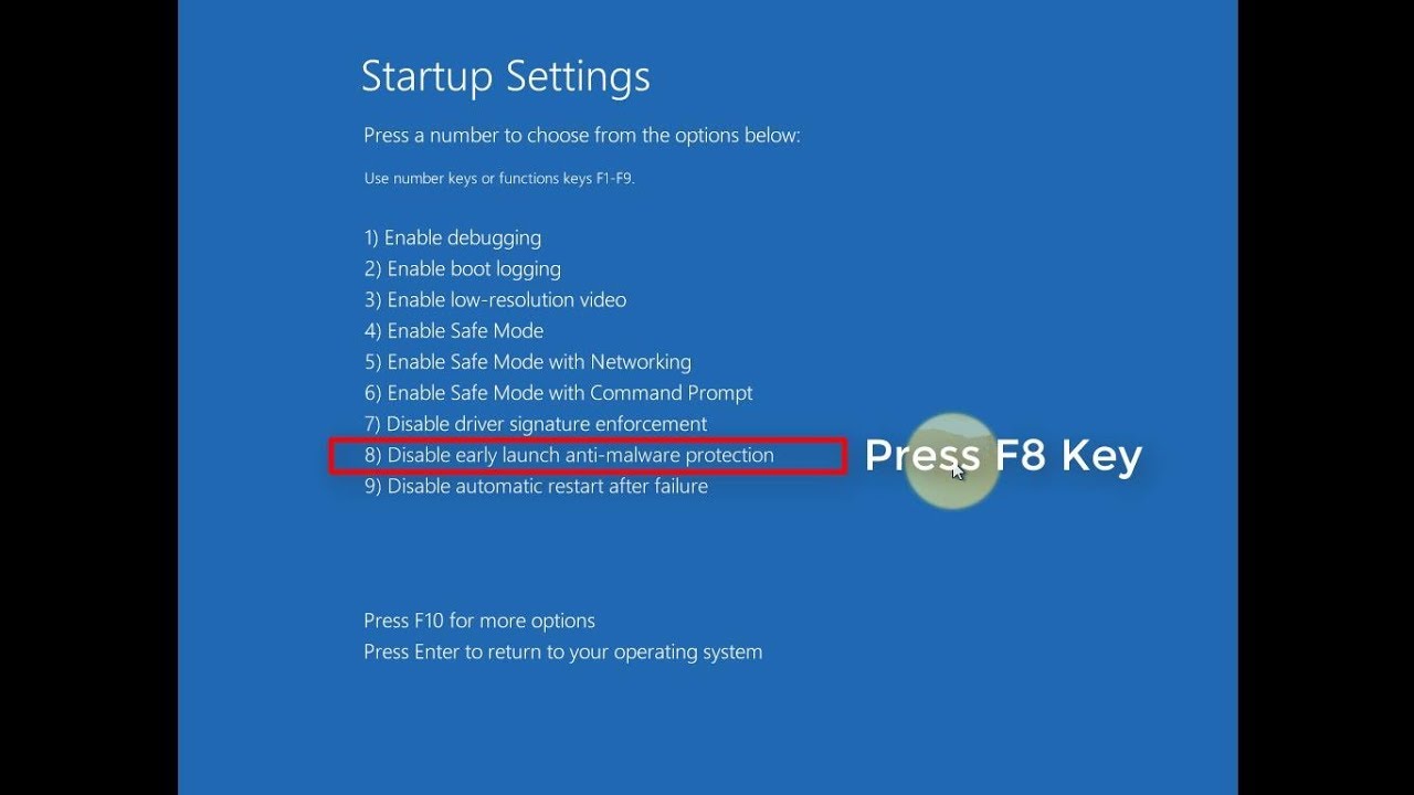 How to Disable Early Launch Anti-Malware Protection in Windows 8/10 ...