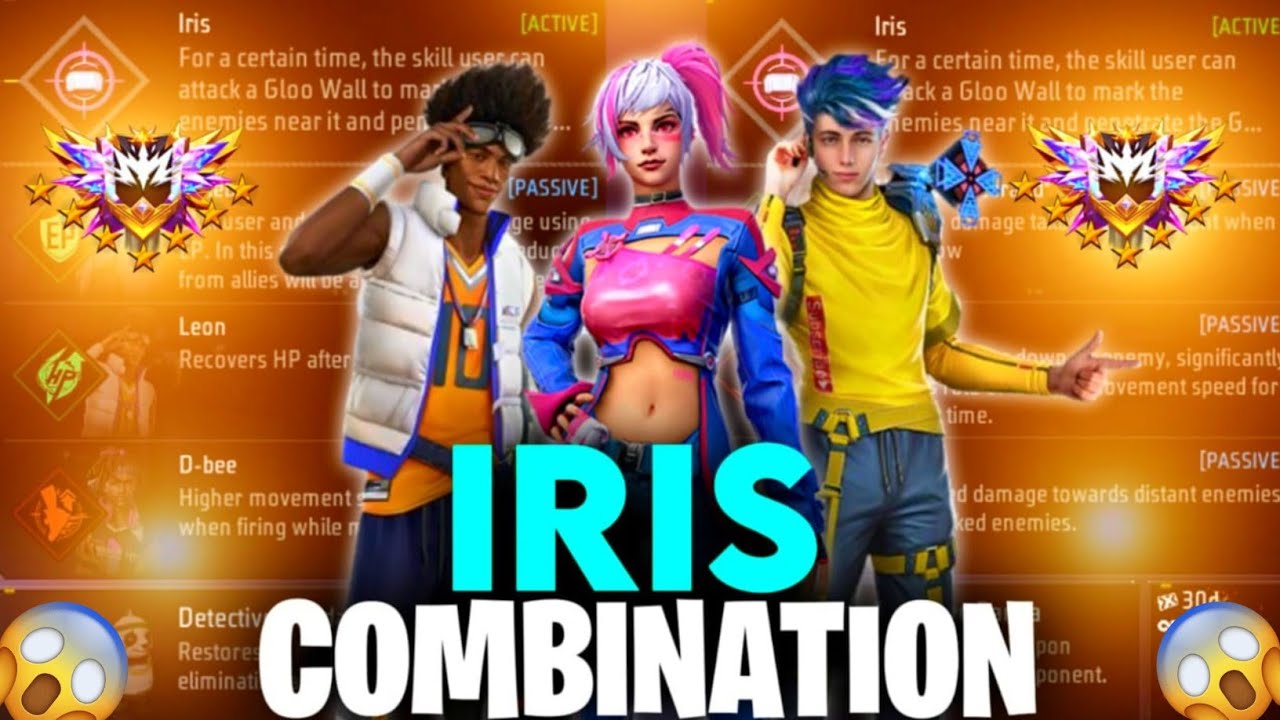 Iris Character Combination 2024 || Br Rank Best Character Combination ...