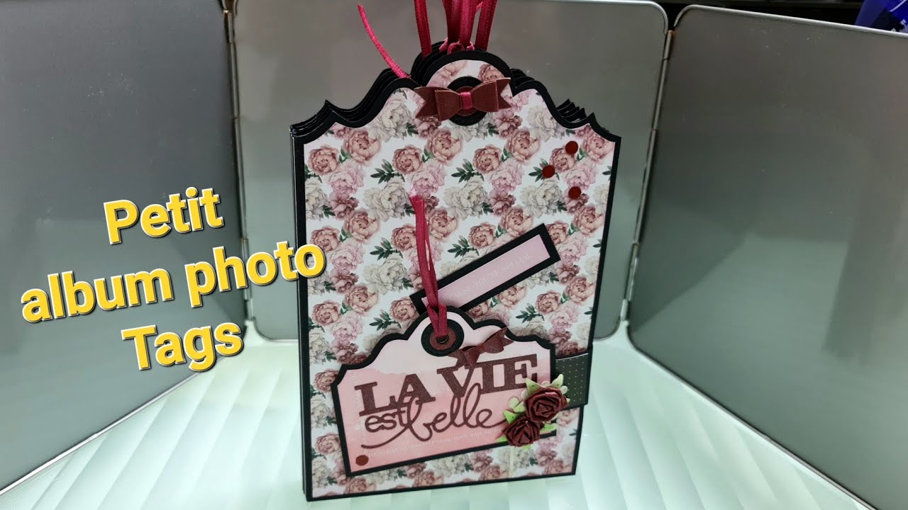 Petit album photo Tags .Tuto. - YouTube