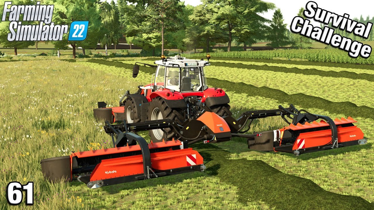 FREE SWATH DROPPING UPGRADE? Survival Challenge FS22 Hinterland Ep 61 ...