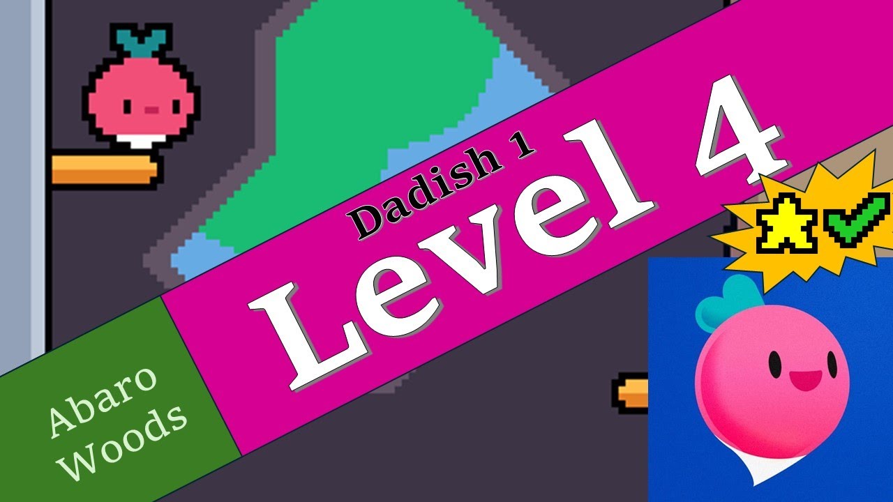 Dadish 1 - Level 4 Walkthrough - YouTube